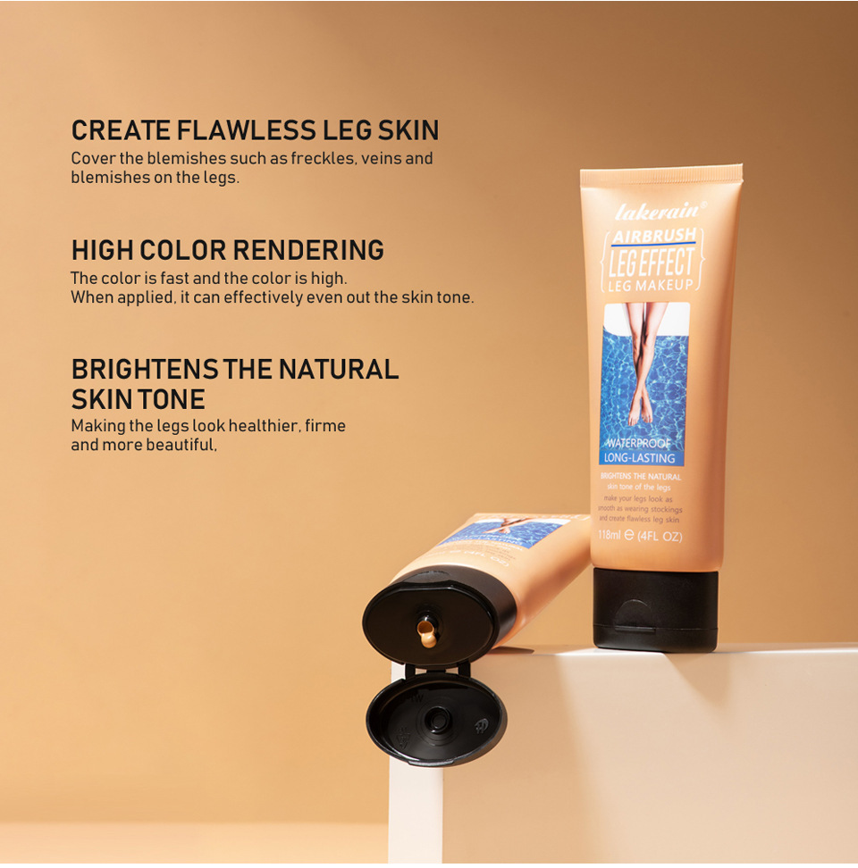 跨境lakerain腿部彩妆 肤色金棕色腿部高光 LEG MAKEUP-阿里巴巴