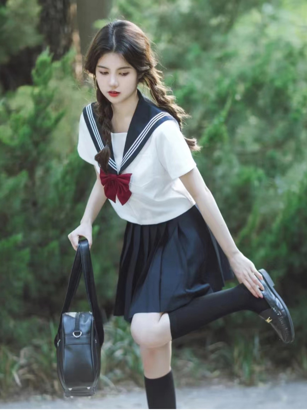 高品质JK制服裙基础款中间服日系正版白三本学院风水手服班服套装-阿里巴巴