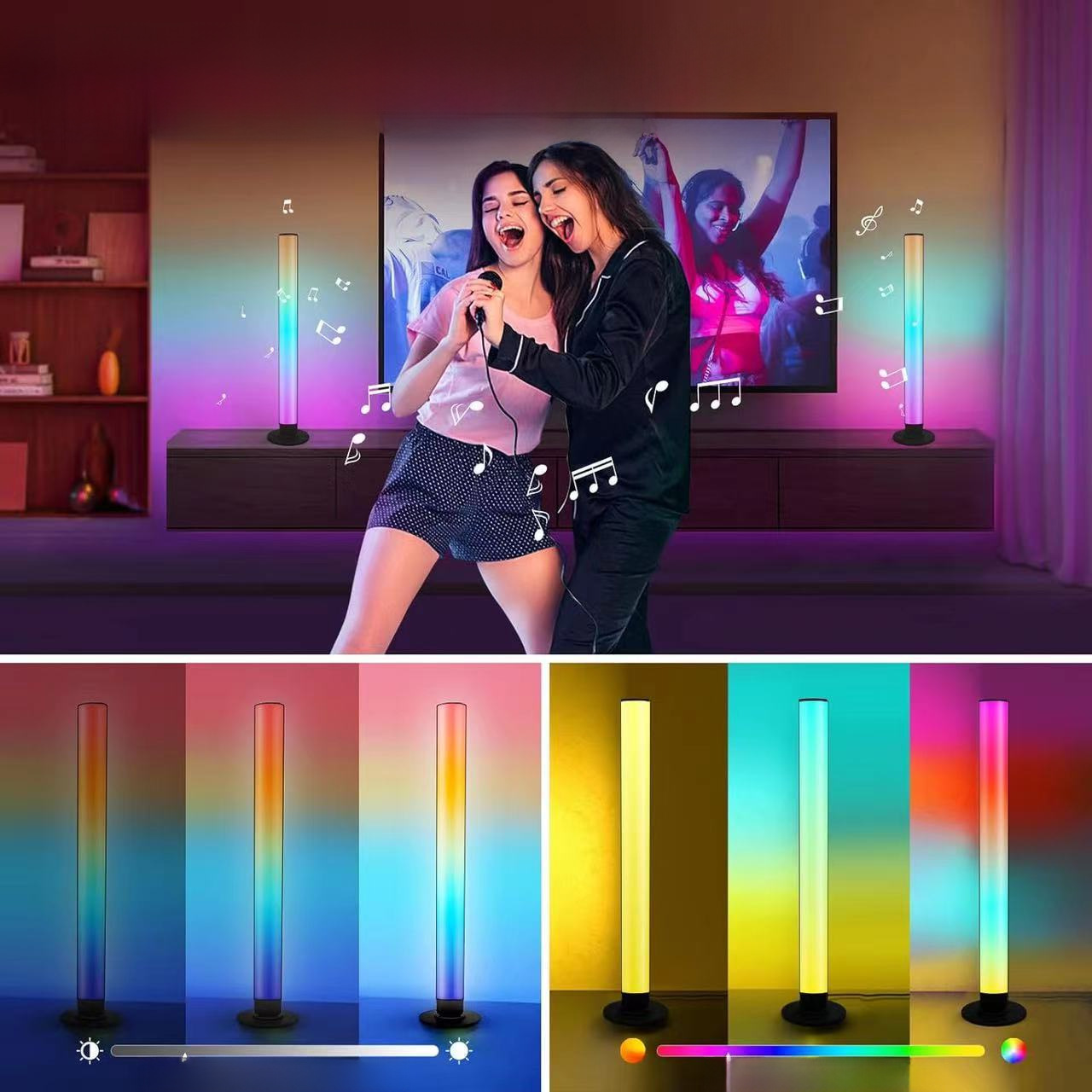 led desktop atmosphere light electric competition pickup light voice ...