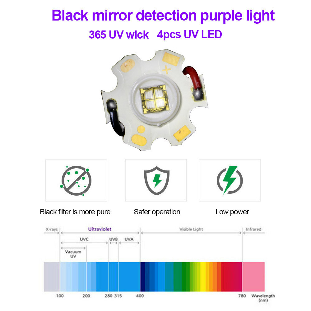 紫外手电筒365nm铝合金验钞荧光检测固化15W大功率UV紫光手电筒-阿里巴巴