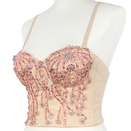 Women girls singer gogo dancers jazz dance bling bra topsWomen girls ...