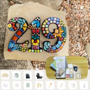 跨境热品Glass Mosaic Kit彩色玻璃数字马赛克DIY套件趣味伴手礼-阿里巴巴