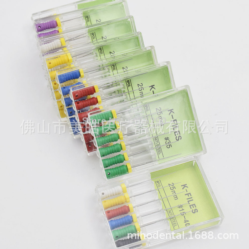 牙科材料不锈钢根管锉K锉H锉扩大锉口腔根管修复镍钛锉型号齐全-阿里巴巴