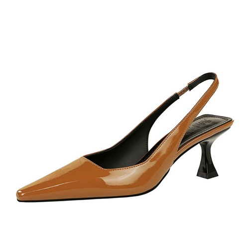 2A02 style retro minimalist women's shoes with wine glasses, high heels ...