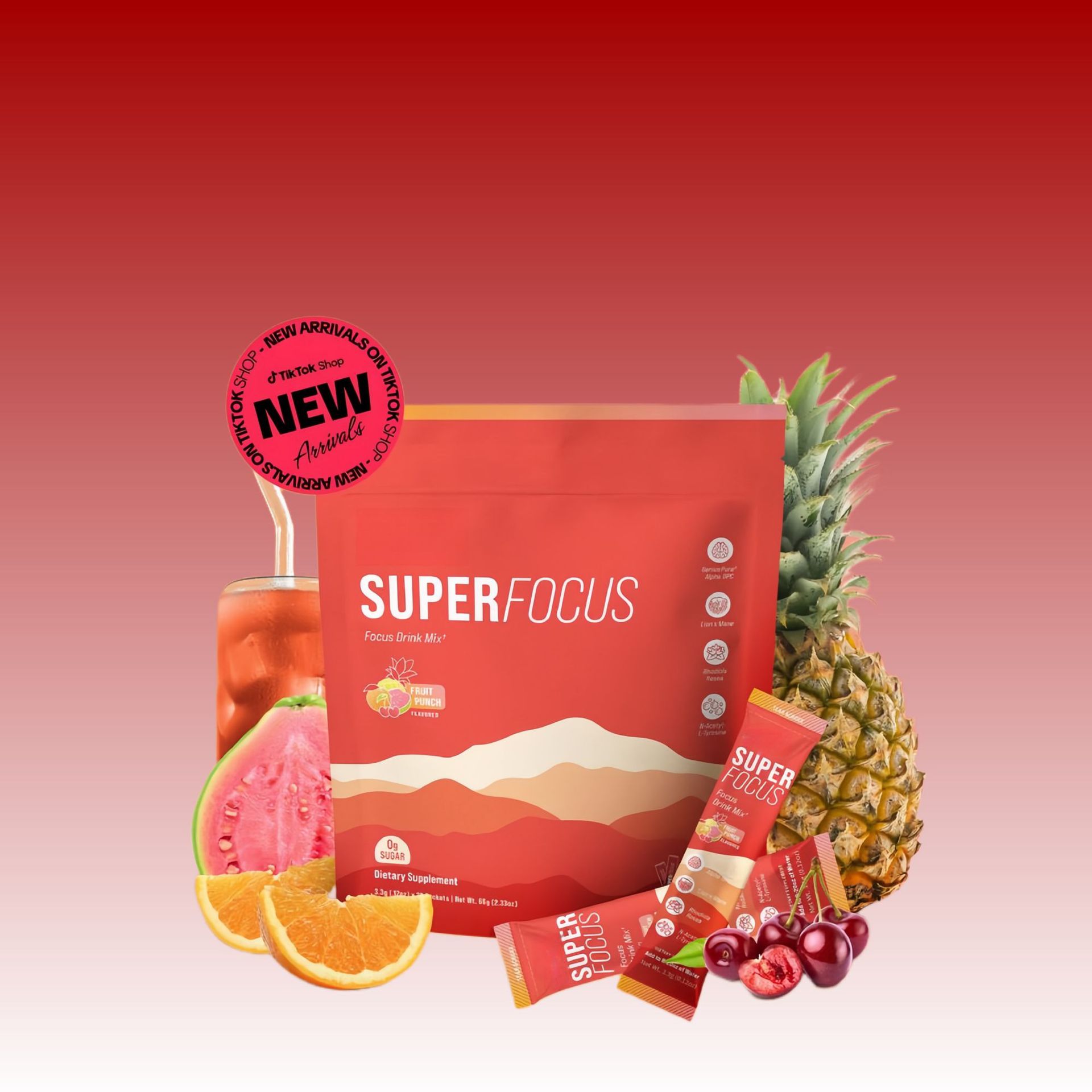 跨境现货TK镇静镁粉SUPERFOCUS舒缓饮料混合物源头工厂直销亚马逊-阿里巴巴