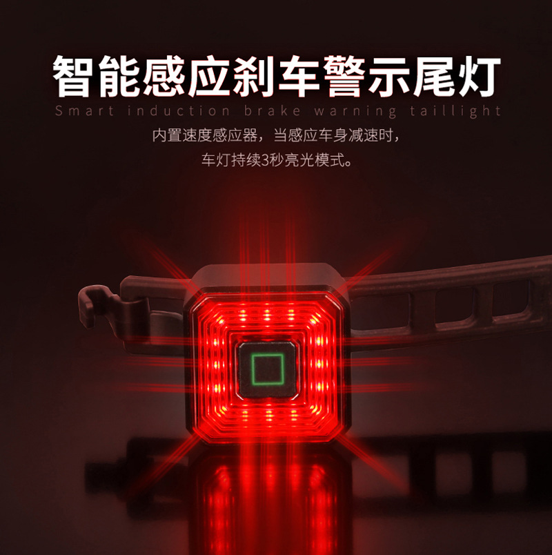 ENLEE自行车刹车智能尾灯 充电LED IP4防水夜骑警示灯骑行装备-阿里巴巴