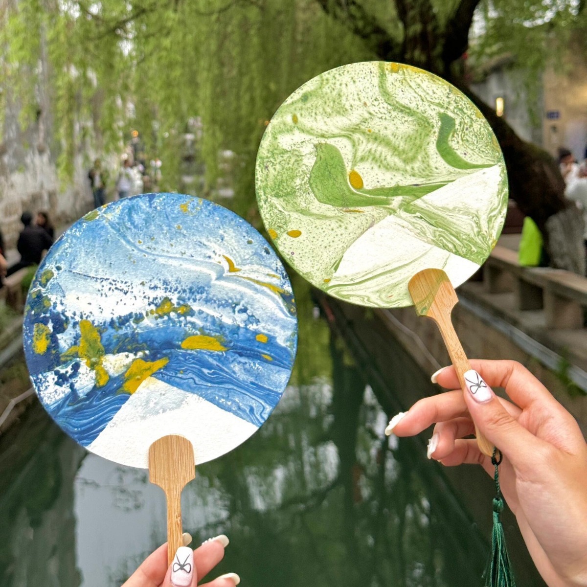 漆扇diy漂漆专用中式空白宣纸手工水拓国漆扎染非遗团扇大漆扇子-阿里巴巴