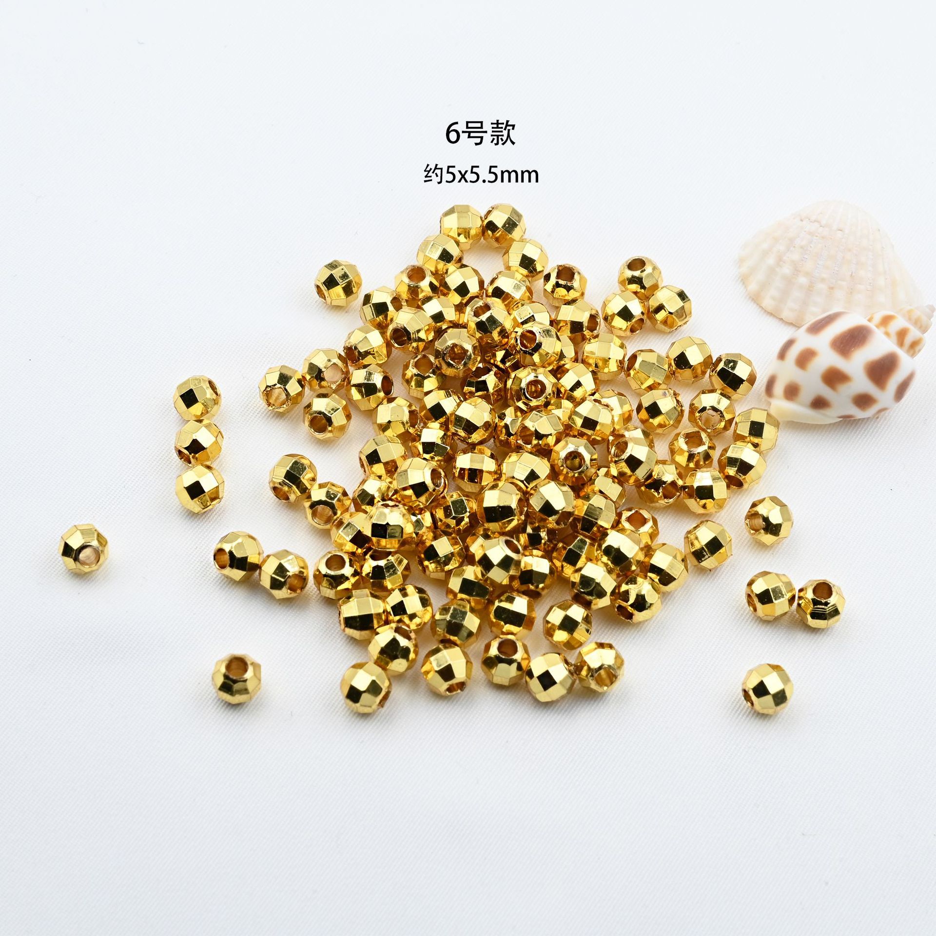 18K包金保色隔珠 镂空圆珠长方珠雷射珠 diy饰品手链手串配件材料-阿里巴巴