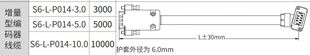 适用于汇川伺服新电机主增量型编码线S6-L-P014-3.0/5.0/6.0/10.0-阿里巴巴