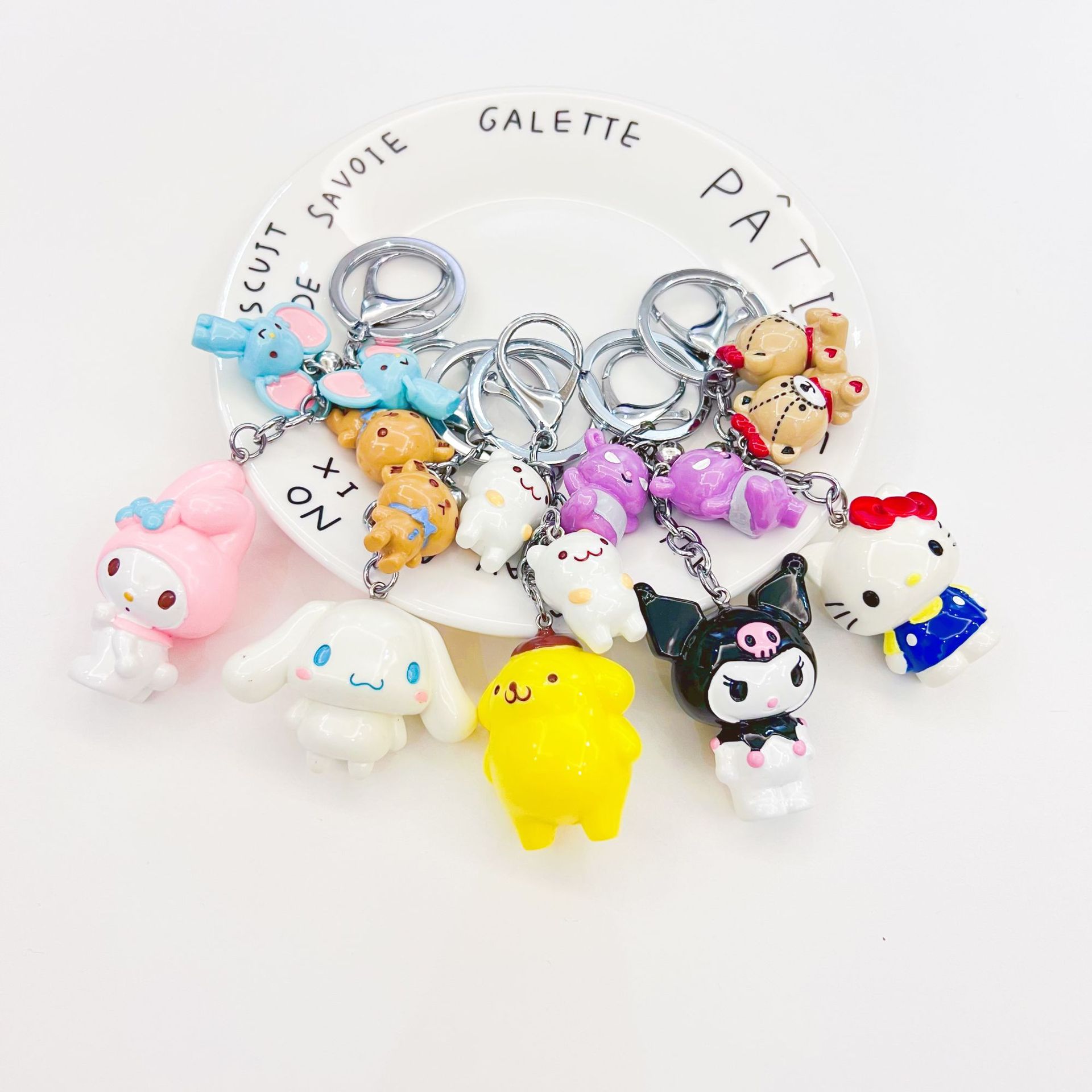 Sario库洛米麦乐迪卡通可爱钥匙扣挂包包学生钥匙扣车钥匙挂饰-阿里巴巴