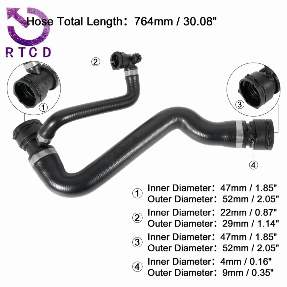 水箱散热器软管17127531768适用宝马X1 1 3系 E88 E82 E90 E92-阿里巴巴