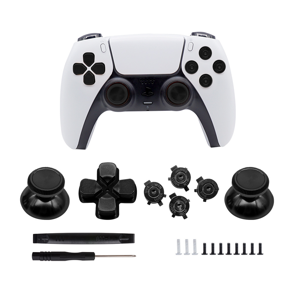 PS5手柄按键PS5游戏改装金属替换套装蘑菇帽十字键电竞风-阿里巴巴