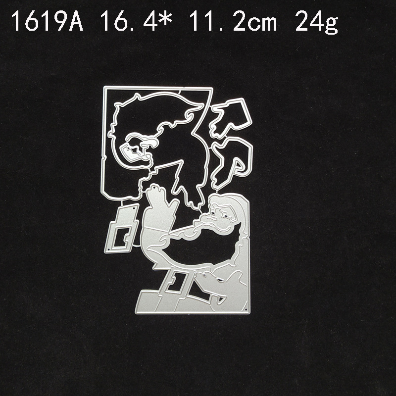 圣诞老人雪人切割刀模cutting dies scrapbooking压花刀模-阿里巴巴