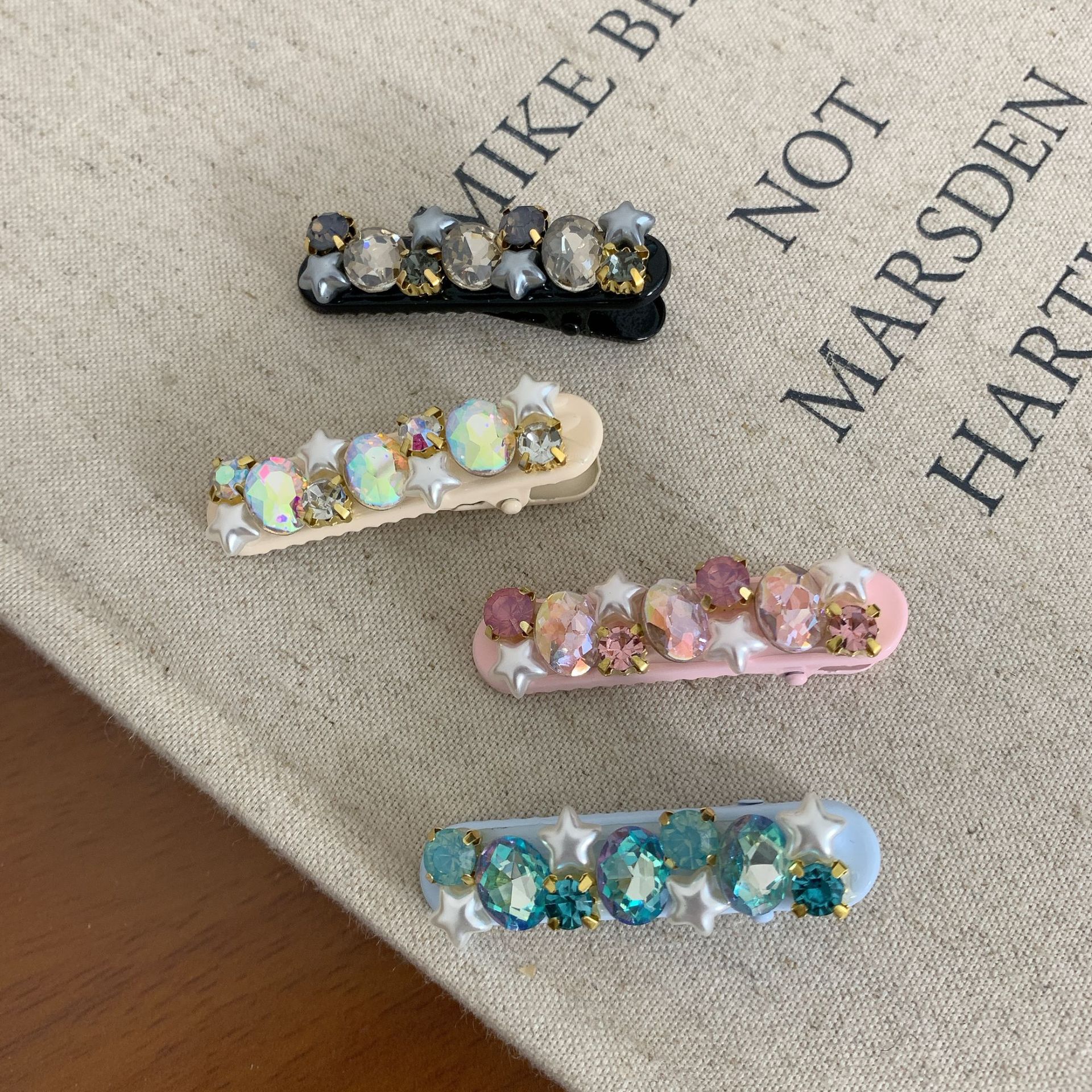 精致小边夹高端鸭嘴夹短烫发发卡前额刘海发夹子发饰2024新款头饰-阿里巴巴