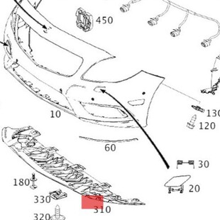 适用于奔驰2012-2013 B级 W246 发动机护板 2468850036-阿里巴巴