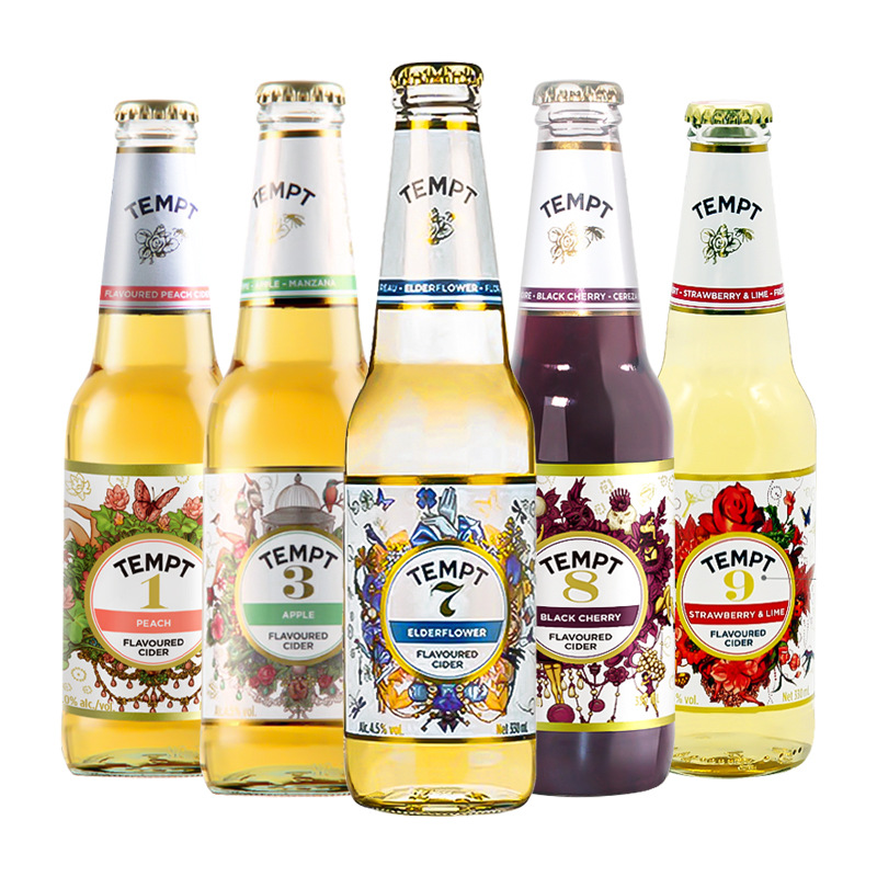 TEMPT诱惑1/3/7/8/9号接骨木味露酒330ml*24瓶-阿里巴巴