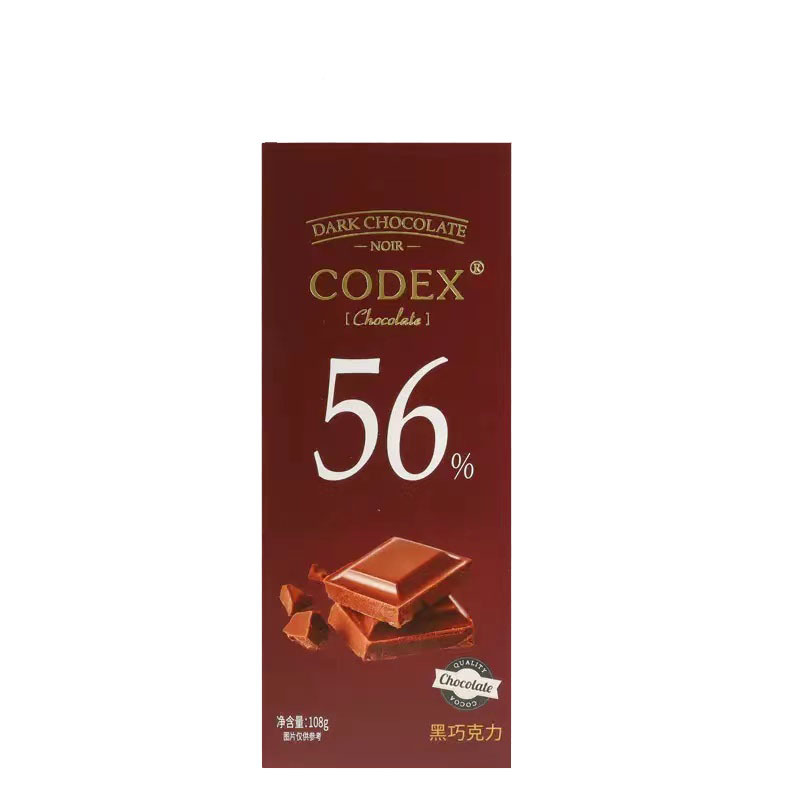 CODEX库德士黑巧克力108g盒装送女友可可脂休闲黑巧网红送礼零食-阿里巴巴