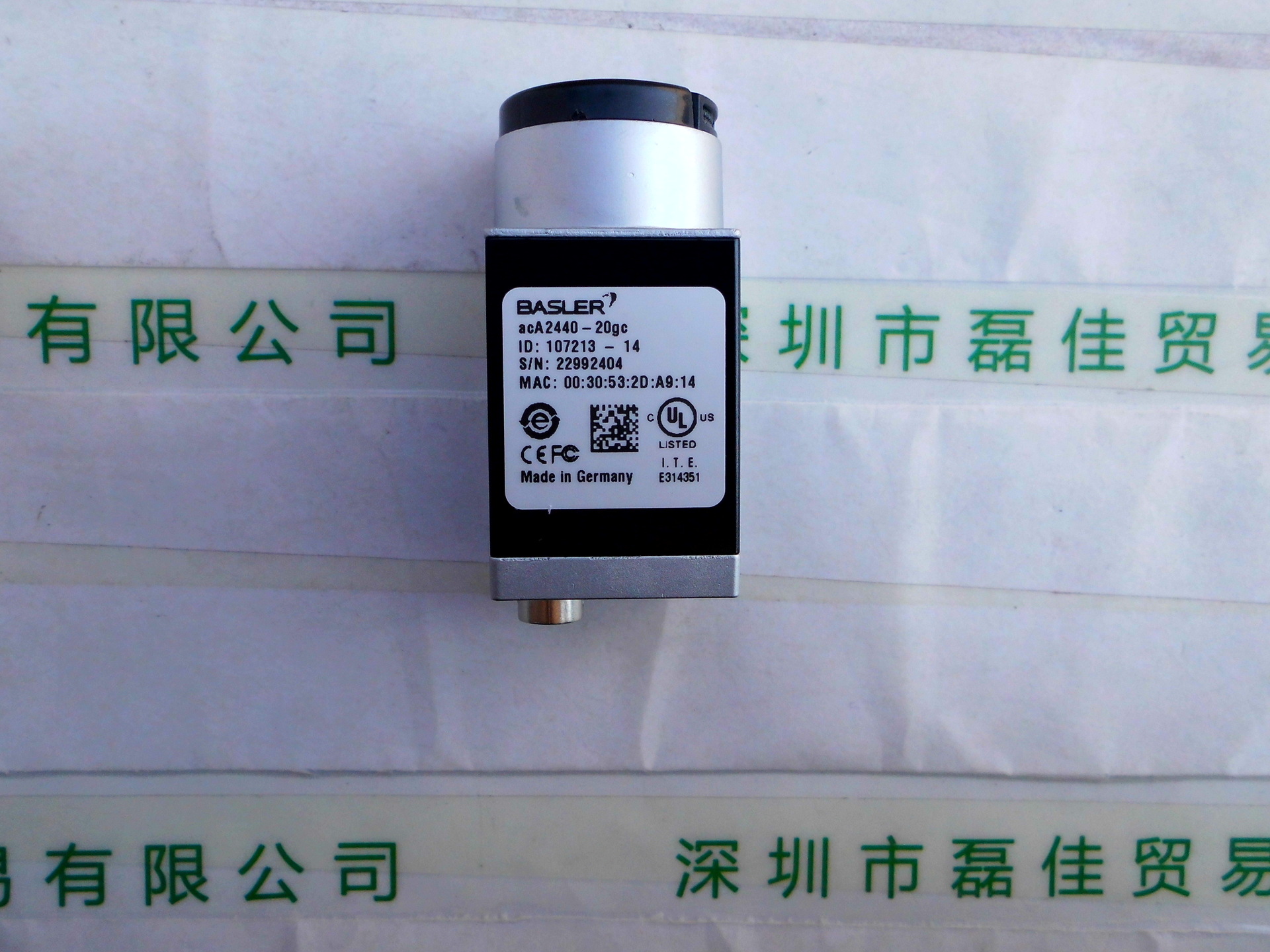 BASLER巴斯勒 500万像素面阵相机 acA2440-20gc-阿里巴巴