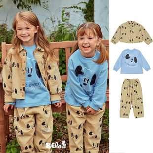 现货BE2025秋季新款男童卡通棉外套卫衣长裤男童潮卫衣外套长裤-阿里巴巴