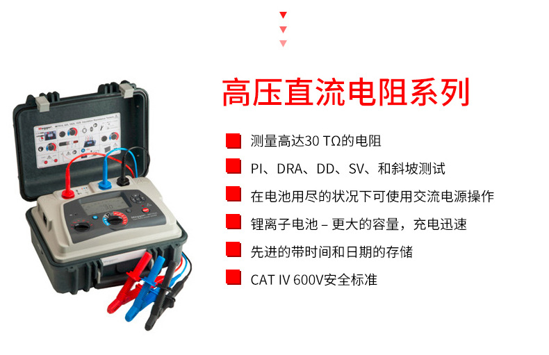 绝缘电阻测试仪MEGGER兆欧表MIT481/2数字摇表MIT420/2蓝牙连接-阿里巴巴