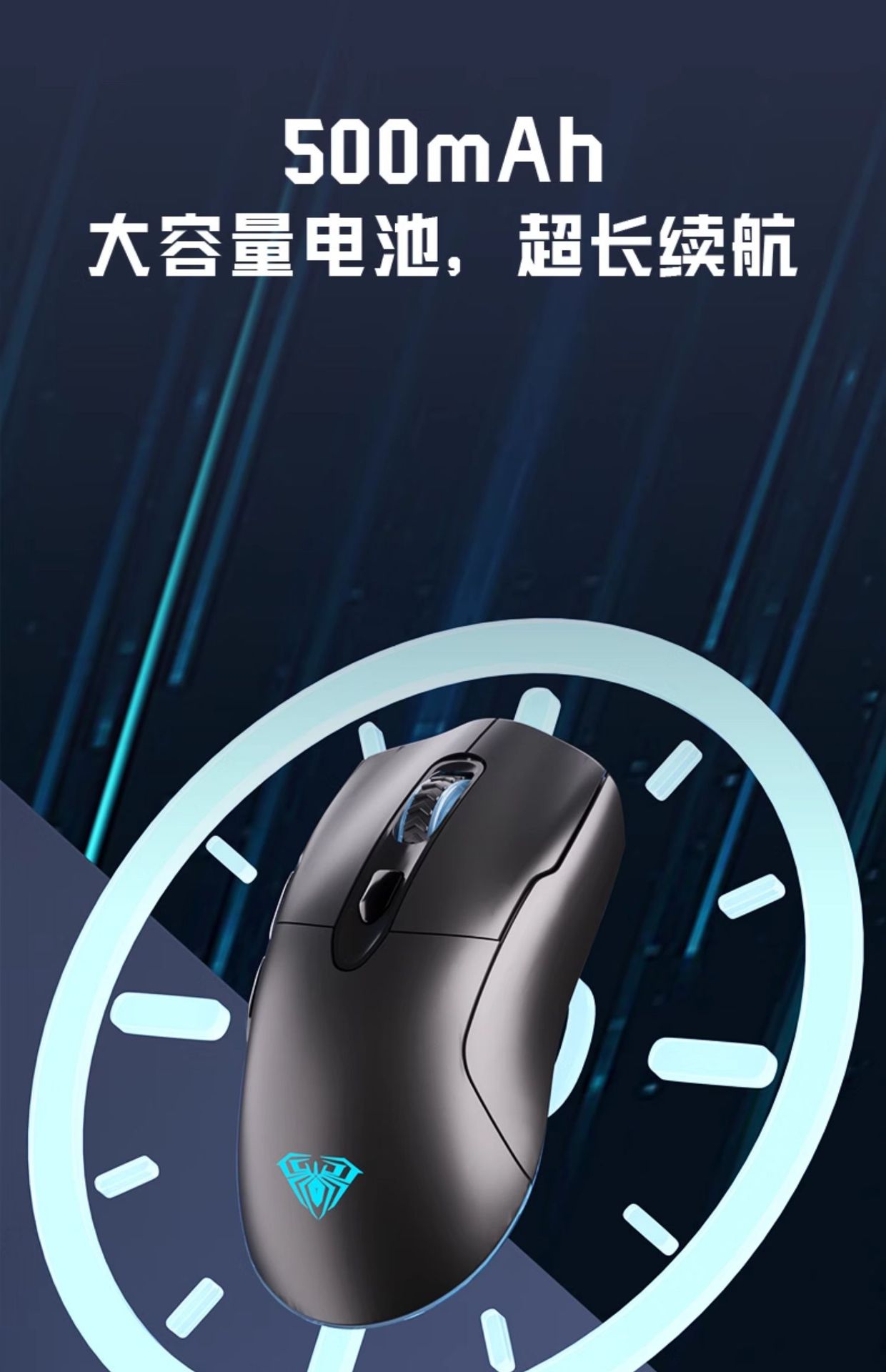 狼蛛SC525无线双模鼠标蓝牙2.4g无线充电办公游戏电竞笔记本台式-阿里巴巴