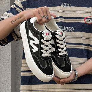 AFANTING小众原创板鞋男夏季透气雨伞布鞋ins百搭青年德训鞋8115-阿里巴巴