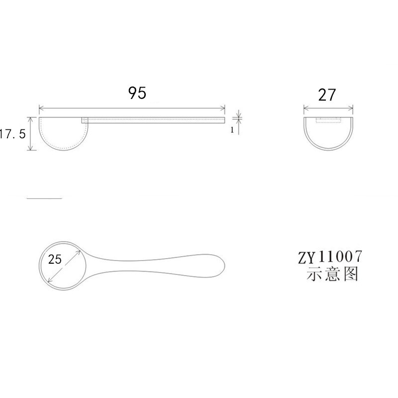 3g small spoon powder spoon 6ml plastic measuring spoon independent ...