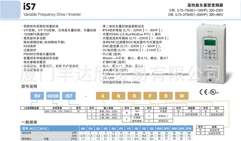 全新 韩国LG/LS产电 变频器SV0220IS7-2NO可替代 SV220IS5-4NDB-阿里巴巴