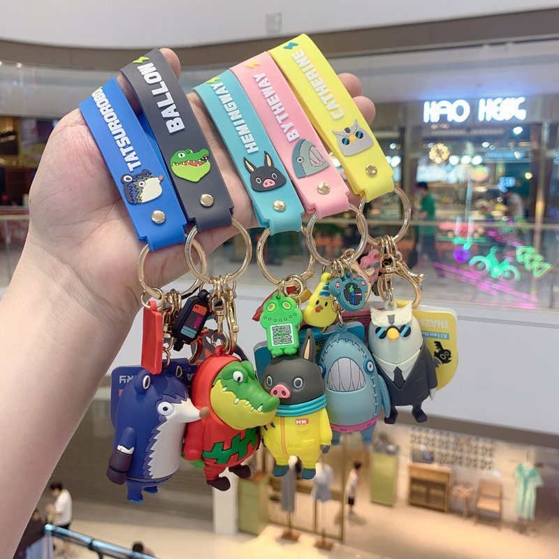 拜德威公仔批发饰品海明威卡通小挂饰钥匙扣pvc软胶可爱书包挂件-阿里巴巴