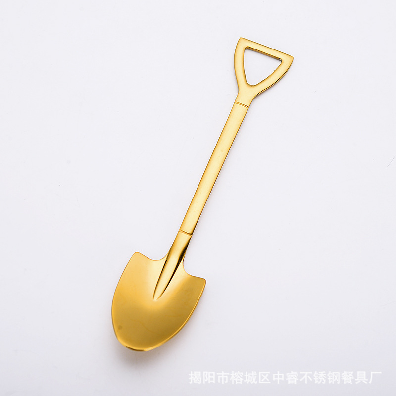 304 stainless steel new creative spade small spoon ice cream fruit ...
