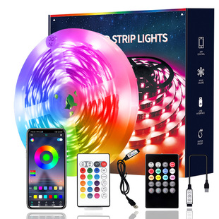 5V-5050-18D 跨境直供LED蓝牙灯带套装 5050RGB 氛围渲染-阿里巴巴