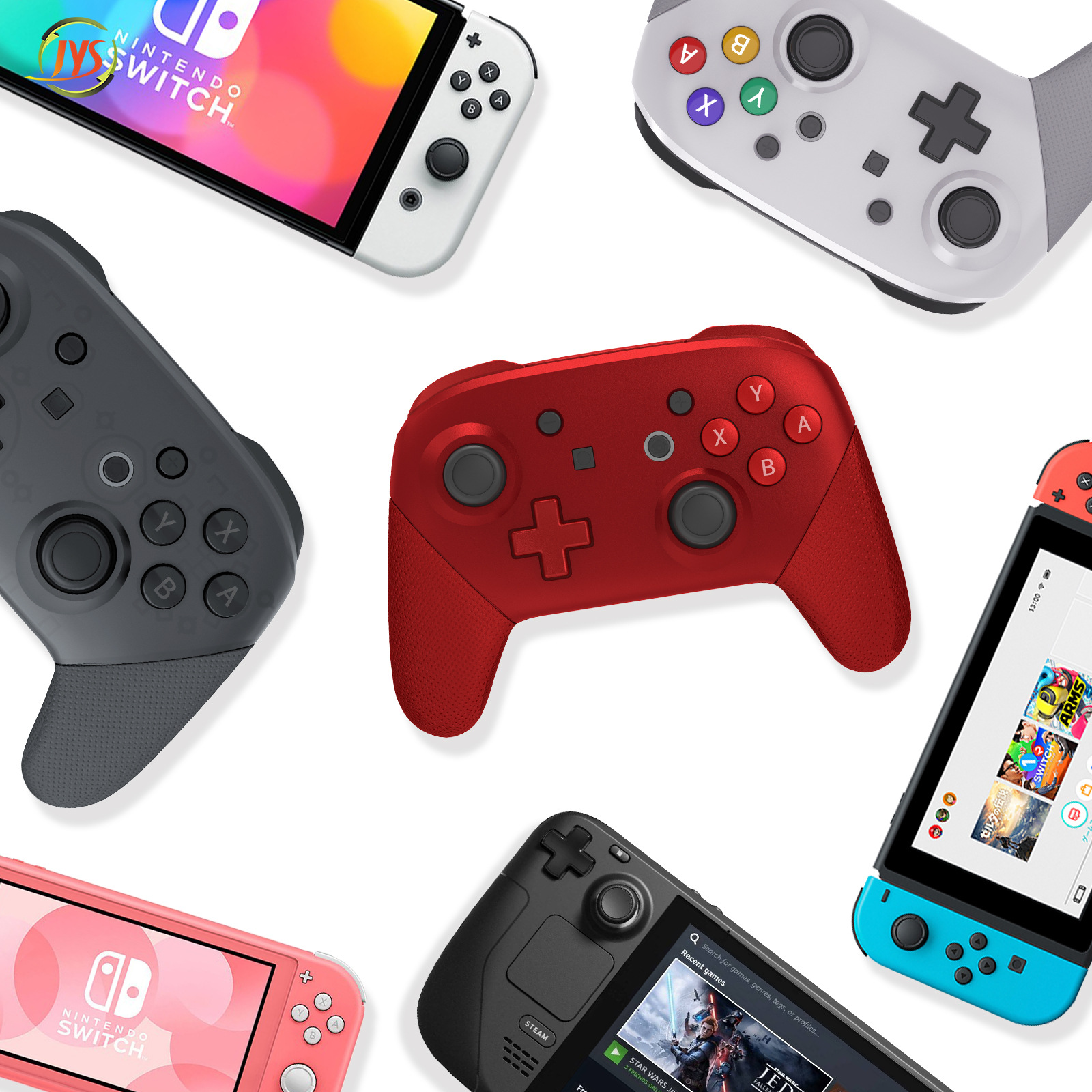 JYS Switch pro迷你无线手柄 兼容Switch/lite/oled/steamdeck-阿里巴巴