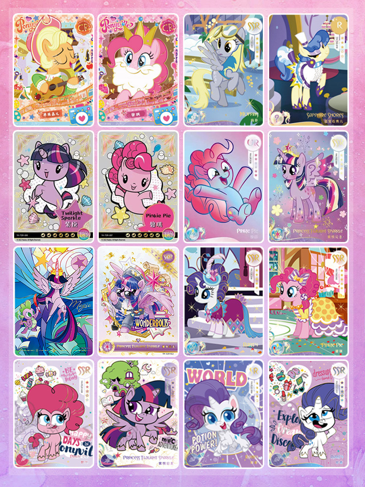 小马.宝莉卡片趣影包1第一弹CR卡牌小卡册一整盒3弹黑背卡SC正版-阿里巴巴