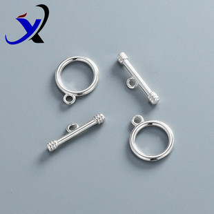 S925纯银DIY手脚链套扣镀金OT扣配饰项链连接扣材料搭扣配件批发-阿里巴巴