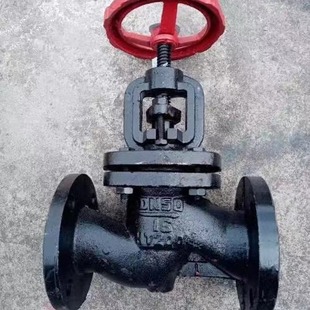 上海阀门销售J41T-10 DN50铸铁法兰截止阀硬密封截止阀手动截止阀-阿里巴巴