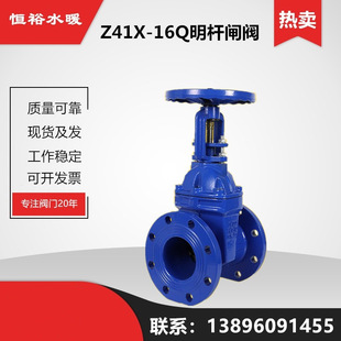 法兰软密封闸阀Z41X-16Q明杆弹性座封消防泵房自来水阀门DN100-阿里巴巴