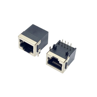网络接头 8P8C 网线座子 网口 RJ56半包 RJ45连接器-阿里巴巴