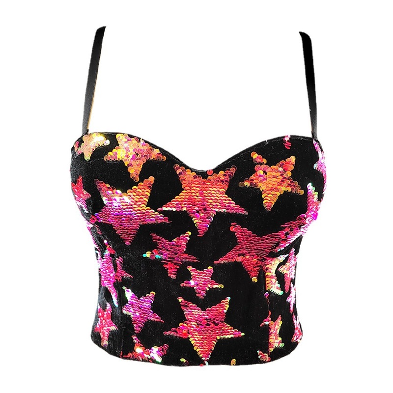 Nightclub bar hot dance Jazz dance tassels bra tops for Women have rims ...