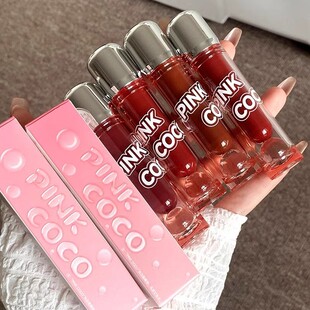 PINK COCO臻透镜面唇釉水光嘟嘟唇彩唇蜜不掉色不沾杯显白口红女-阿里巴巴