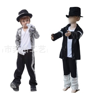 万圣节儿童迈克逊巨星明星演出服B0091套装话剧活动表演服-阿里巴巴