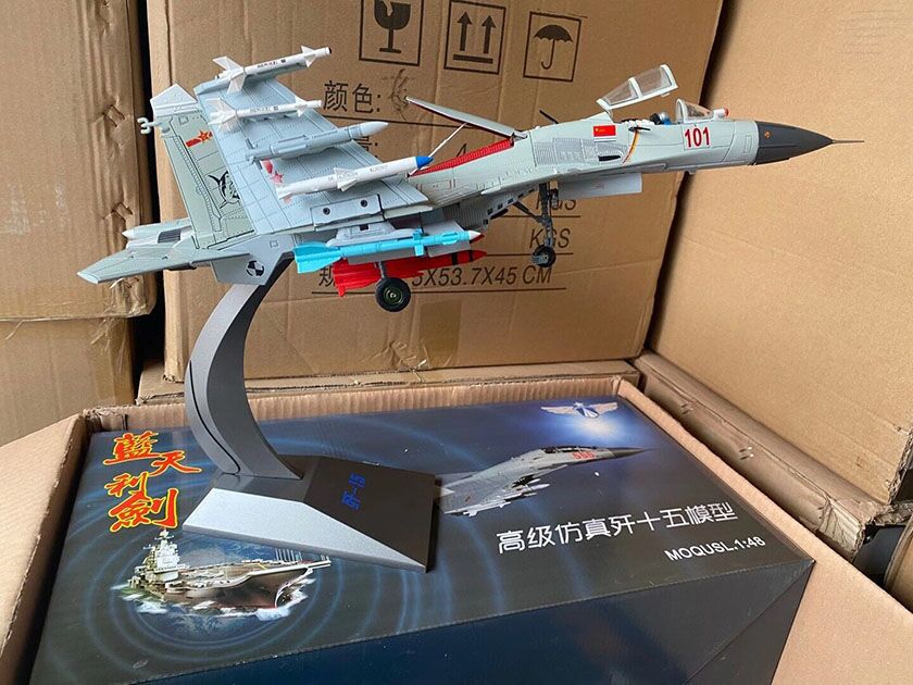 1：48灰歼15战斗机模型 J15舰载机-阿里巴巴