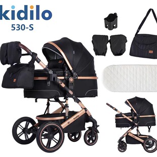 kidilo婴儿车双向轻便可坐躺婴儿推车可折叠高景观新生儿宝宝推车-阿里巴巴
