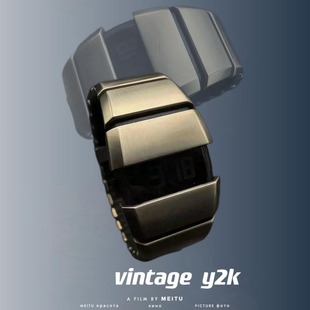 高版vintage Y2K D-Line Watch潮流千禧年中古未来感十足电子手表-阿里巴巴