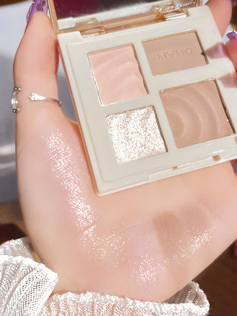 MYHO四色修容大卫艺术高光修容阴影膨胀色哑光提亮闪粉高光修容盘-阿里巴巴