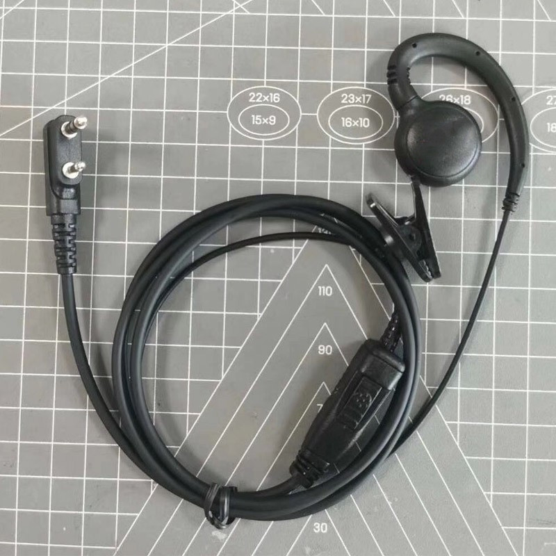 对讲机耳机耳麦耳挂式入耳宝锋K头耳机M头耳机线PMLN5727A-阿里巴巴