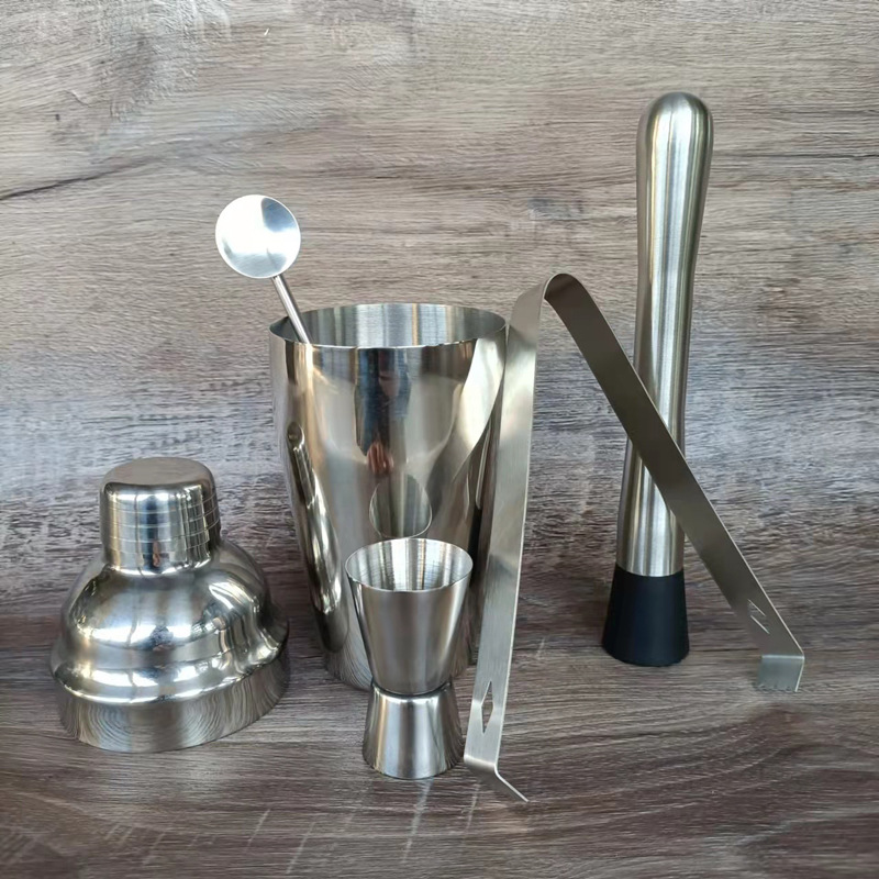 调酒器套装五件套礼盒装鸡尾酒调酒器套装酒吧调机工具套装现货-阿里巴巴