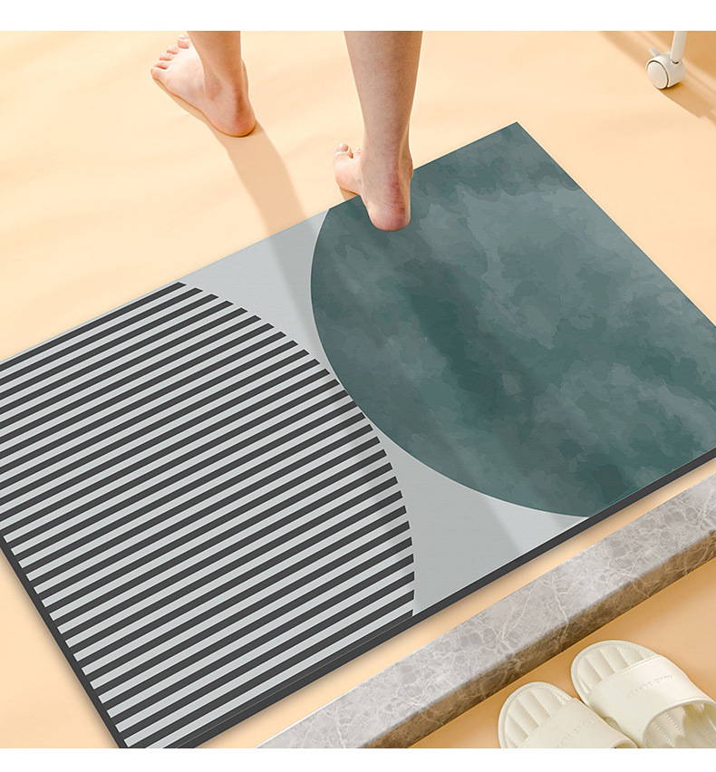Wholesale Silicone Water Absorbent Carpet with Geometric Pattern ...
