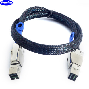 MINI SAS HD SFF-8644转8644不带IC特殊接点高速服务器连接器-阿里巴巴