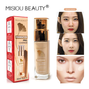 MISIOU BEAUTY 清透遮瑕粉底液 防水控油修颜遮瑕定妆清爽保湿粉-阿里巴巴