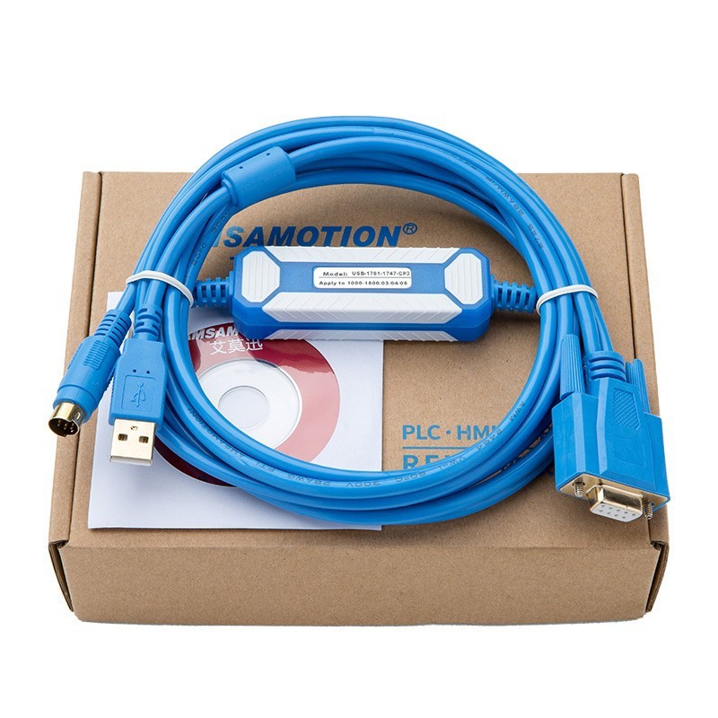 适用AB PLC编程电缆MicroLogix1000/1200下载线USB-1761-1747-CP3-阿里巴巴
